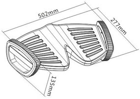 Ergonomická podložka pod nohy – černá