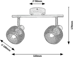Rabalux 3128 nástěnné spot svítidlo