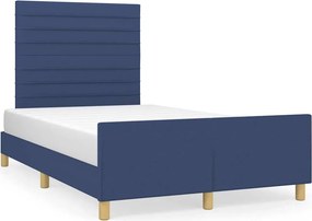 Rám postele bez matrace modrá 120x200 cm textil 3125128