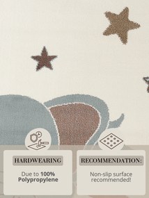 Hanse Home, Dětský koberec Adventures 106430 Cream Multicolor, 200x290, vícebarevná, dětský pokoj