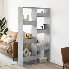 Dělicí stěna betonově šedá 100 x 33 x 175 cm kompozitní dřevo 3309576