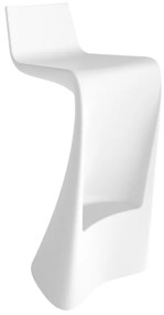 OnaDnes -20% VONDOM Matně bílá plastová barová židle WING 72 cm