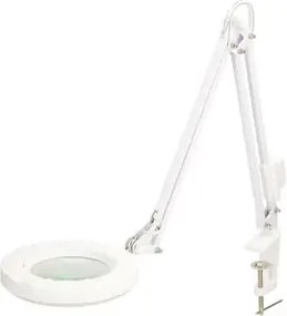 Nedis MAGLE2WT / Zvětšovací stolní lampa bílá / Čočka: 3 Diopter / 650