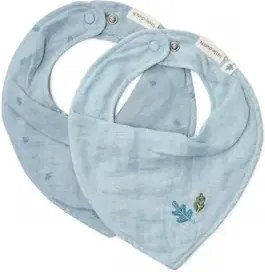 Little Dutch Bryndáček bandana 2 ks Pure Denim Blue