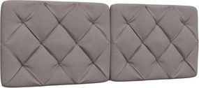 Rám postele s LED bez matrace Taupe 140x190 cm Látka 3310668