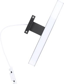 Mereo, Mereo Led koupelnové osvětlení nad zrcadlo, černá, 40 cm, 7 W, 455 lm, 4000 K, IP44, 230 V, MER-CN700B40