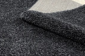 Dywany Łuszczów, Kusový koberec Berber 9000 grey, 140x190, šedá, obývací pokoj