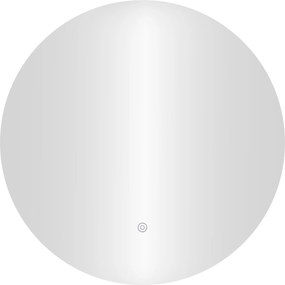 Kulaté LED zrcadlo SISI 80 cm čiré