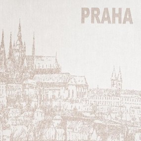 SCANquilt utěrka DESIGN praha světle hnědá 50 x 70 cm