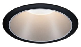 Paulmann 93408 LED Cole, set bodovek v černo-stříbrné úpravě, 3x6,5W LED 2700K tříkrokové stmívání, prům. 8,8cm, IP44