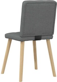 Jídelní židle 4 ks tmavě šedé textil 3315169