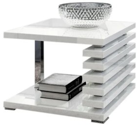Expedo Konferenční stolek GUIDE, 60x50,5x60, bílý lesk