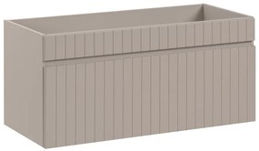 COMAD Závěsná skříňka pod umyvadlo - ICONIC 82-100 cashmere, šířka 100 cm, kašmírová