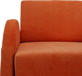Rozkládací křeslo, oranžová, MILI 1