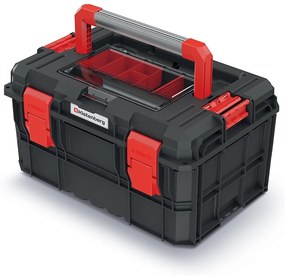 Kufr na nářadí XEBLOCCK ALLU LOG 54,6 x 38 x 30,7 cm černo-červený