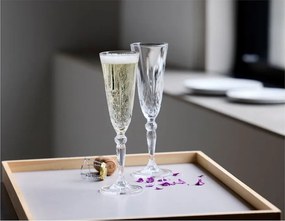 Křišťálové skleničky v sadě 4 ks na sekt 160 ml Melodia – Lyngby Glas
