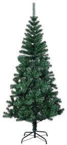 344642 vidaXL Umělý vánoční stromek s duhovým jehličím zelený 240 cm PVC