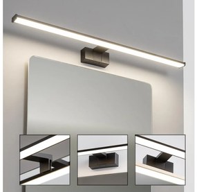 Brilagi - LED Koupelnové osvětlení zrcadla VESTRA LED/15W/230V 80 cm IP44 černá FG-M1-C02-800-BLK