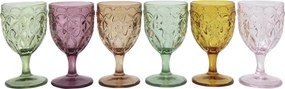 Set 6ks barevných skleniček na víno Saint-Émilion - Ø 8*15 cm / 250ml