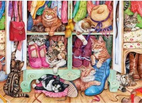 GIBSONS Puzzle Kocouři v botách XL / 500 dílků / 68 × 49 cm