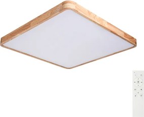 BRILAGI - LED Stmív. svítidlo WOODLINE SQUARE LED/100W/230V dub 80x80 cm + DO