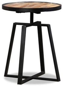 Kulatý odkládací stolek z masivního recyklovaného teaku,  245409 HangarStore.cz