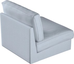 Potah na neskládací křeslo IKEA Kivik barva modrá látka pletený vzor