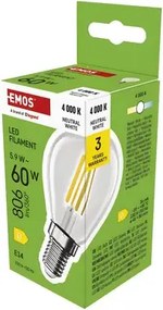 EMOS LED žárovka Filament Mini Globe 5,9W E14 neutrální bílá / Žárovka