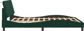 Rám postele bez matrace Hanko tmavě zelená 160 x 200 cm samet 3207858