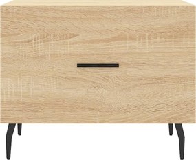 vidaXL Konferenční stolek 50 x 50 x 40 cm kompozitní dřevo [829434] Barva: bílá s vysokým leskem