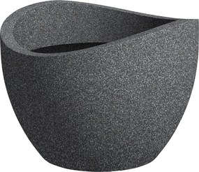 Scheurich Květináč Wave Globe (Black Granit, Ø 60 cm x 45 cm)