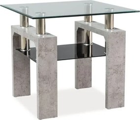 Casarredo - Komfort nábytek Konferenční stolek LISA D, beton/sklo