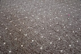 Vopi | Kusový koberec Udinese hnědý - Kulatý 67 cm průměr
