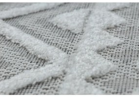 koberec Strukturální SOLE D3851 Boho, diamanty ploché tkaní béžový velikost 140x190 cm | krásné koberce cz