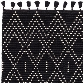 Tribeca Design Kusový koberec Livan Black Cream Diamond Rozměry: 120x170 cm