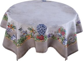 Středový ubrus s potiskem ROZKVETLÁ ZAHRADA 93 x 93 cm