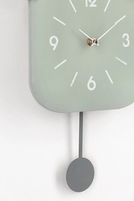 Nástěnné hodiny s kyvadlem pendulo zelené MUZZA