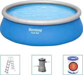 Bestway Nafukovací bazénový set Fast Set kruhový 457 x 122 cm [93110]