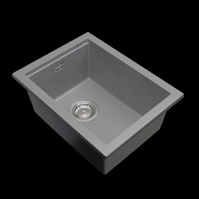 Gamma Decor 3850, 1-komorový granitový dřez 380x500x207 mm, šedá, GMA-ZLE000163
