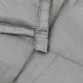 Zátěžová deka šedá 220 x 240 cm 15 kg textil 3154792
