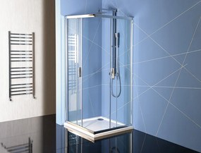 Polysan, EASY LINE čtvrtkruhová sprchová zástěna 1200x800mm, L/R, čiré sklo, EL2315