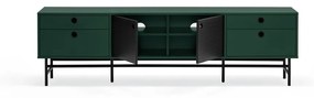 Černo-zelený televizní stolek Teulat Punto