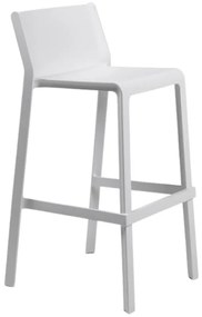 OnaDnes -20% Nardi Bílá plastová barová židle Trill 76 cm