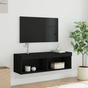 vidaXL TV skříňka s LED osvětlením 100 x 30 x 30 cm [837157] Barva: Bílá