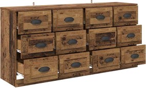 Konzole 2 ks Staré dřevo 70 x 35,5 x 67,5 cm Kompozitní dřevo 3402665