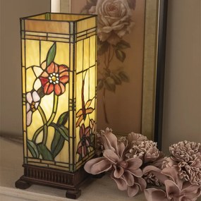 Stolní lampa Tiffany Coba – 18x18x45 cm
