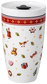 Porcelánový termohrnek s víčkem z kolekce TO GO Toys Delight 0,35 l