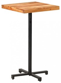 Barový stůl hnědá / černá Dekorhome 60x60x110 cm