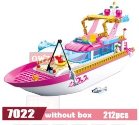 Mini stavebnice pro dívky, různé druhy Varianta: jachta 212 ks