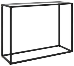 Konzolový stolek průhledný 100 x 35 x 75 cm tvrzené sklo 322811